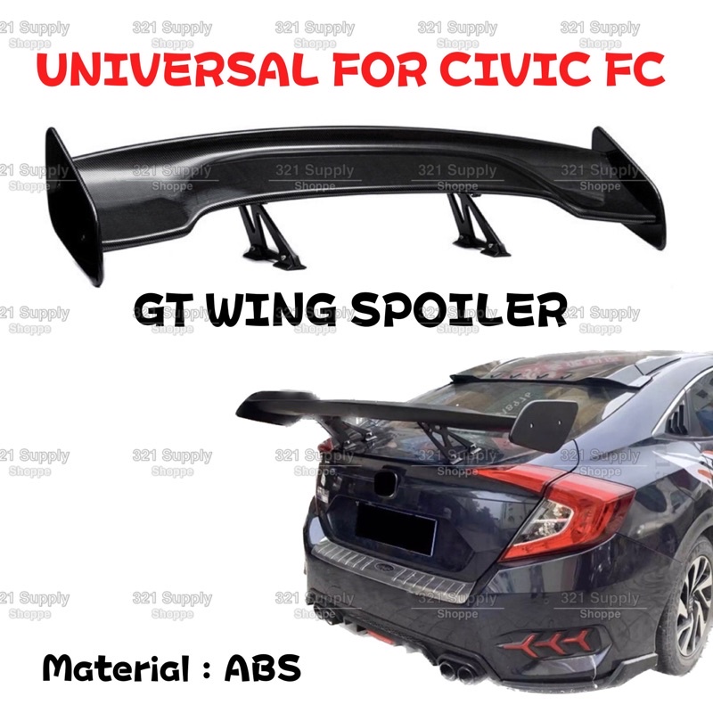 CIVIC FC FD EK EG CITY GT WING REAR SPOILER UNIVERSAL FOR : ALL SEDAN ...
