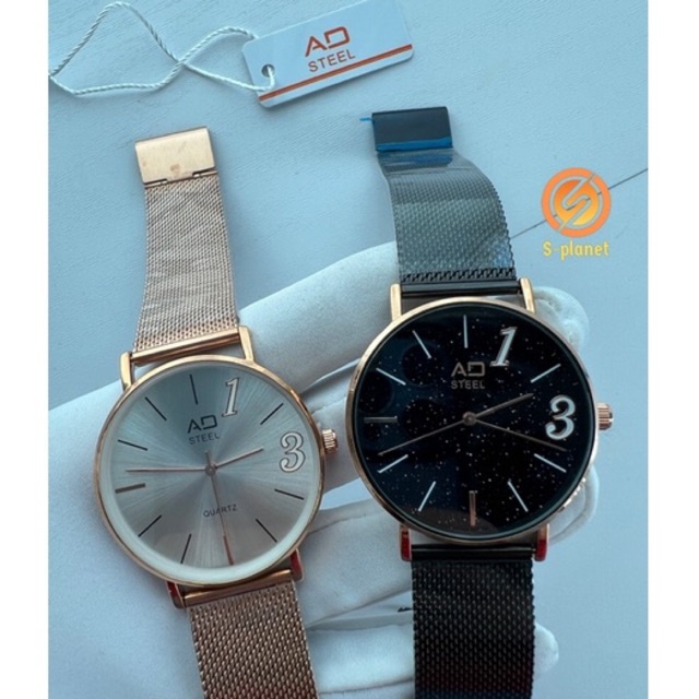 ADSTEEL AD-3A132G ROSEGOLD/BLACK ladies watch Analogue Watch Original ...