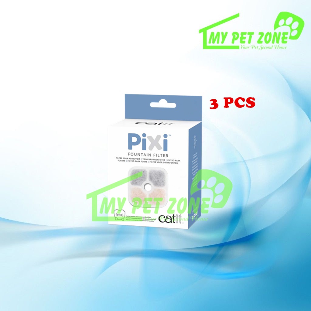 Catit Pixi Drinking Fountain Replacement Triple Action Filter Cartridge ...