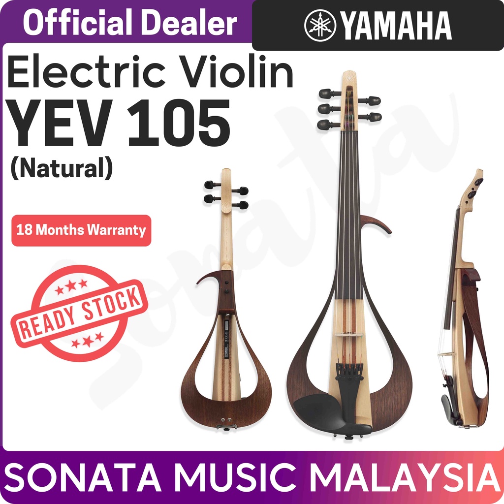 Yamaha YEV105 5-string Electric Violin - Natural (YEV-105 / YEV 105 ...