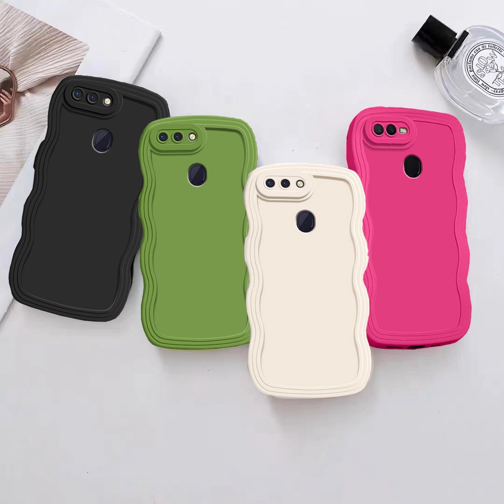 Oppo A5S A7 A12 R15 R17 A5 F9 Wave Bumper Candy Color Slim Shockproof ...