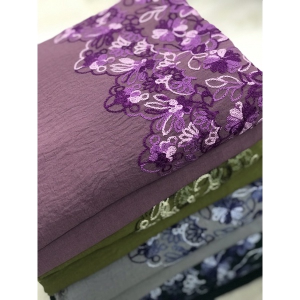 Kain Raya dah tiba! 😁Cey Sulam Kaki tak perlu iron dan tak perlu lining ...