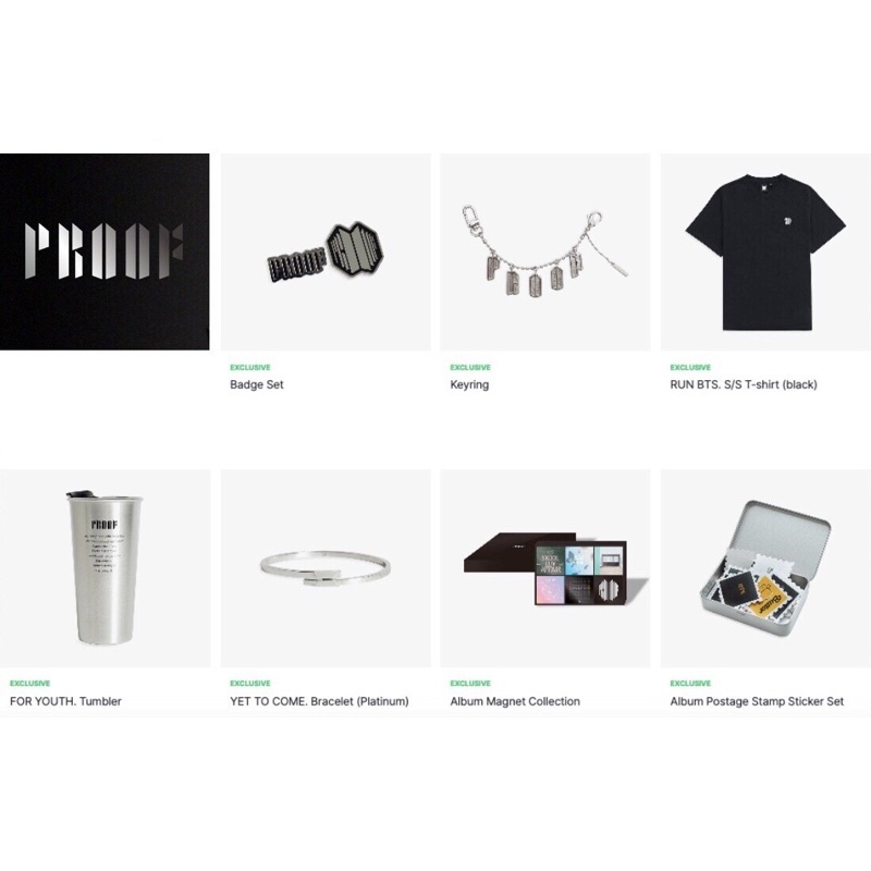 BTS Proof Official merch (from 3 Nov Weverse restock) | Shopee Malaysia