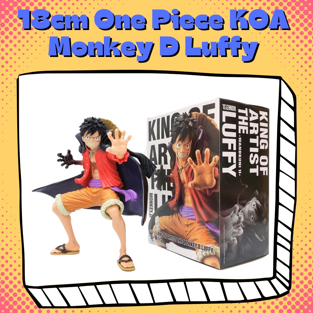 18cm One Piece KOA Art King Monkey D Luffy Ghost Island Battle Suit ...