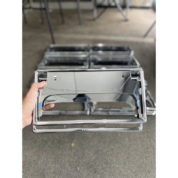 TOYOTA FRAME PLATE CHROME ORIGINAL MADE IN JAPAN | Shopee Malaysia
