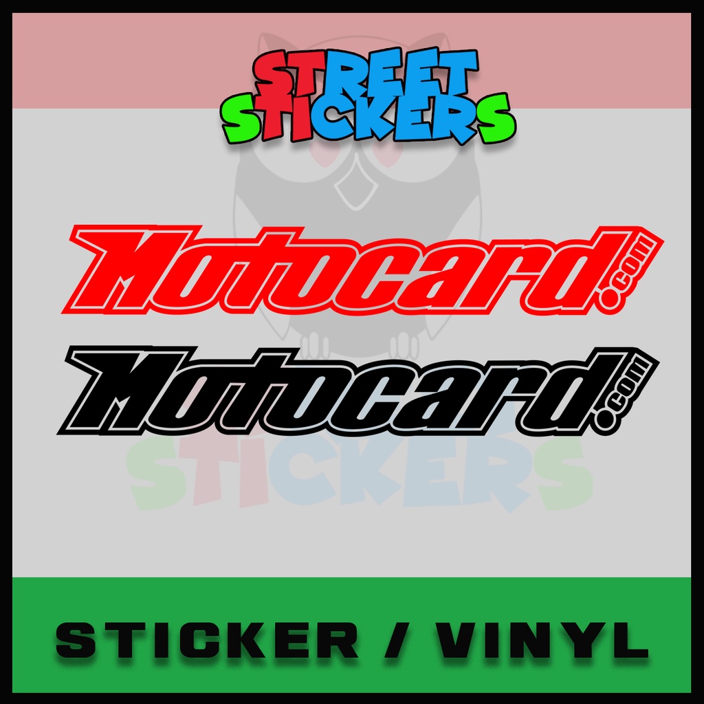 2 Pcs Motocard Fairing Belly Pan Stickers Sponsor SWBK Decal Vinyl ...