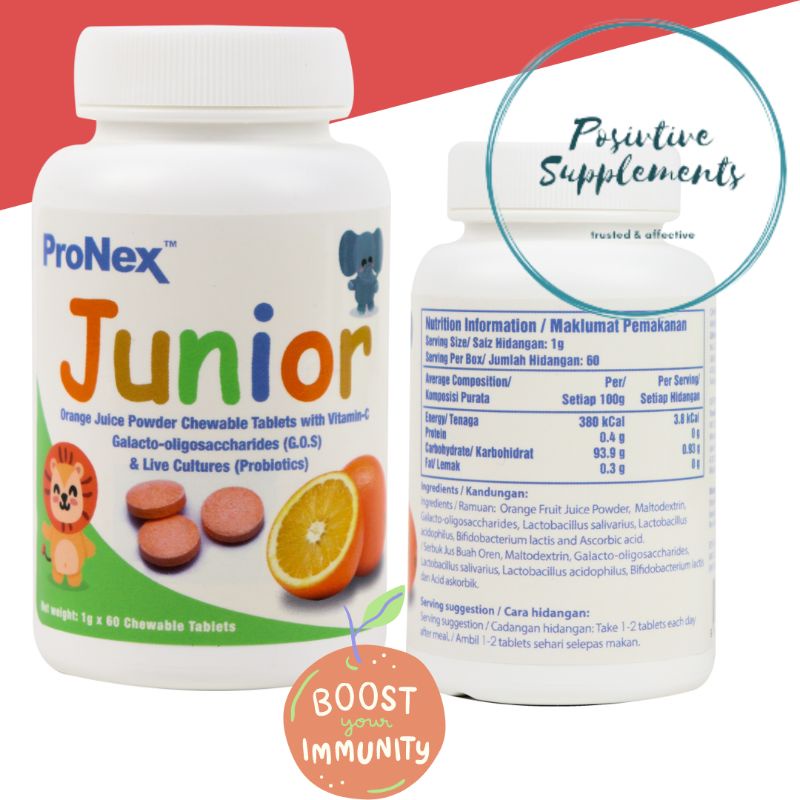 PRONEX JUNIOR JR PROBIOTIC VITAMINC KIDS 60s | Shopee Malaysia