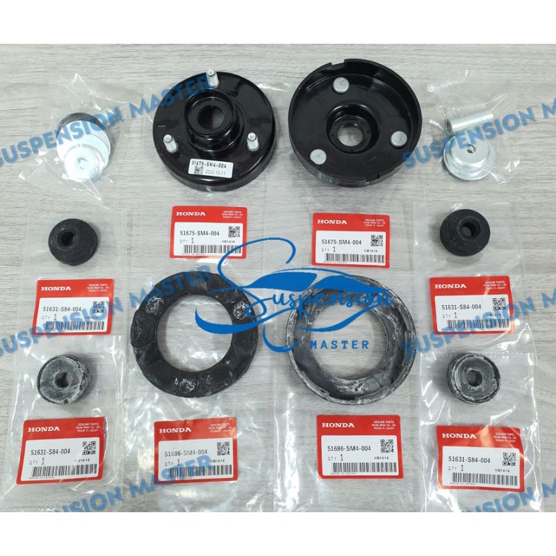 8 IN 1 SET - FRONT ABSORBER MOUNTING/COIL SPRING RUBBER/ABSORBER ...
