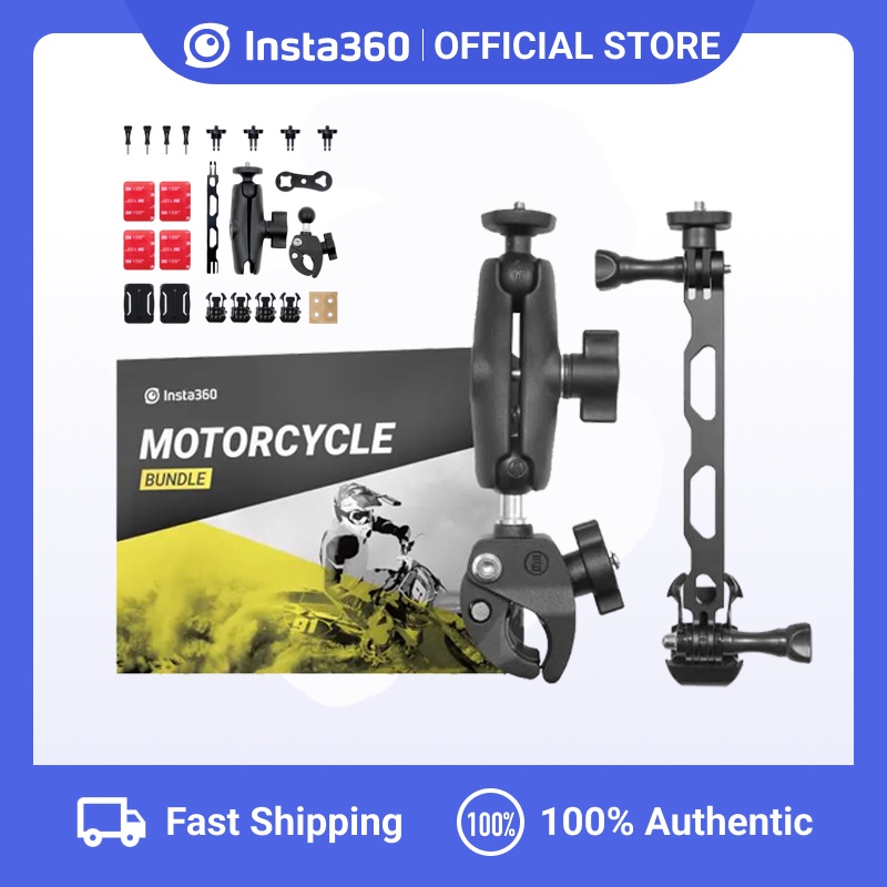 Motorcycle Mount Bundle for Insta360 One X X2 X3 RS Twin All Insta360 ...