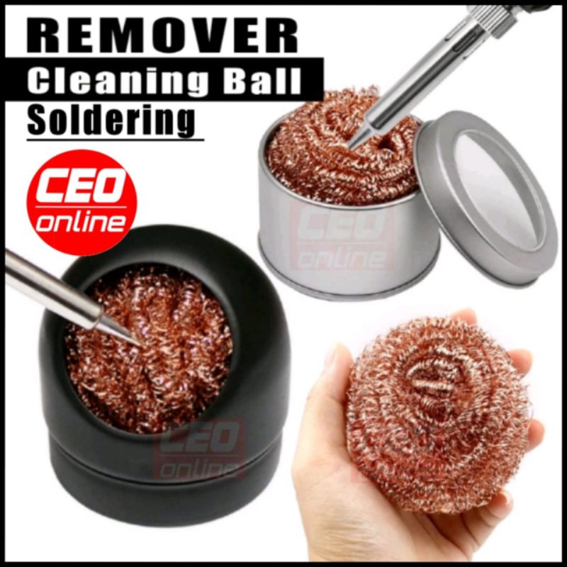 CEO 🇲🇾 Cleaning Ball Desoldering Soldering Iron Mesh Filter Cleaning ...