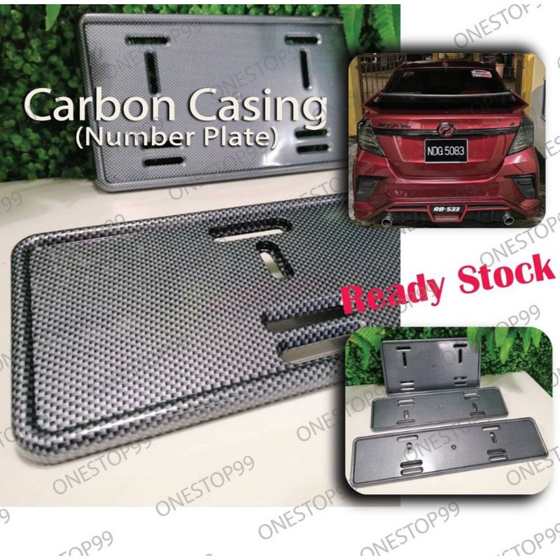 🔥 Ready stock 🔥 Universal Carbon Number Plate Frame (1pc) | Shopee Malaysia