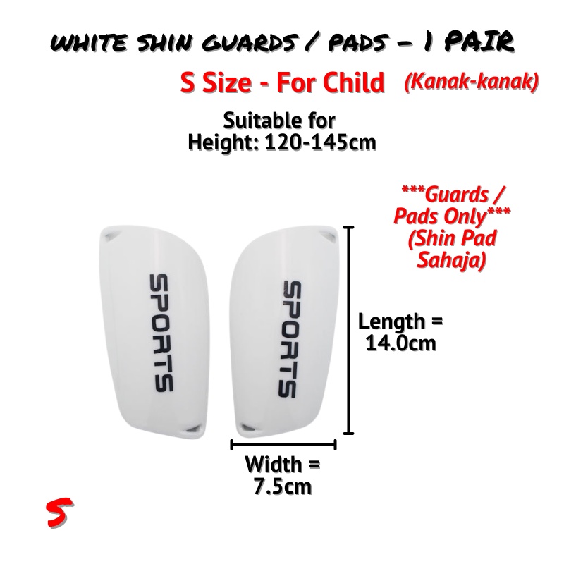 SKED Shin Guard Football (1Pair) Shin Pad Football Soccer Futsal Guard ...
