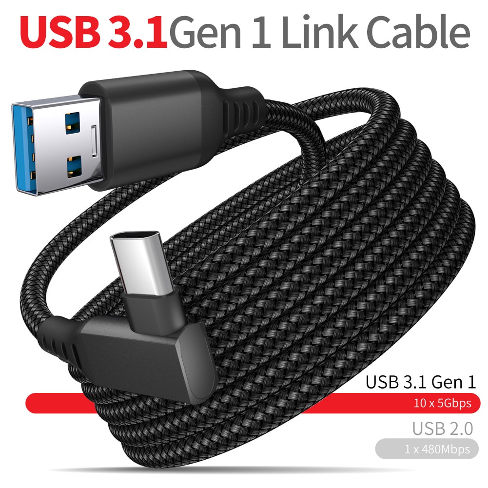 5M 6M Data Line Charging Cable for Oculus Quest 2 Pico 4 Link USB 3.1 ...