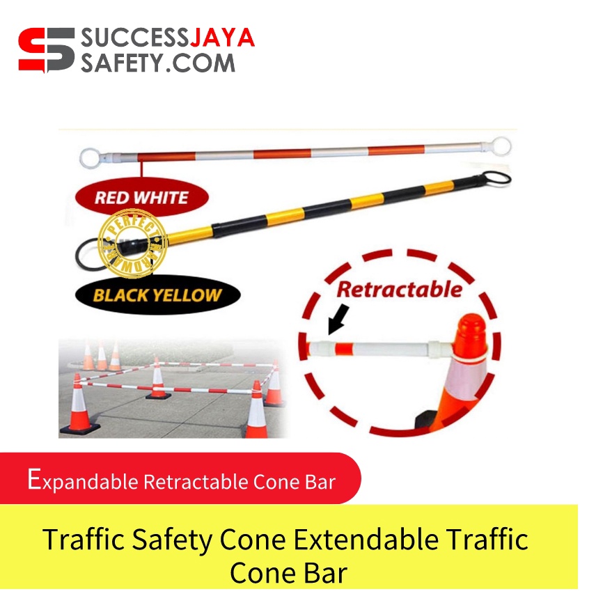 Traffic Safety Cone 2 Meter Extendable Traffic Cone Bar | Shopee Malaysia