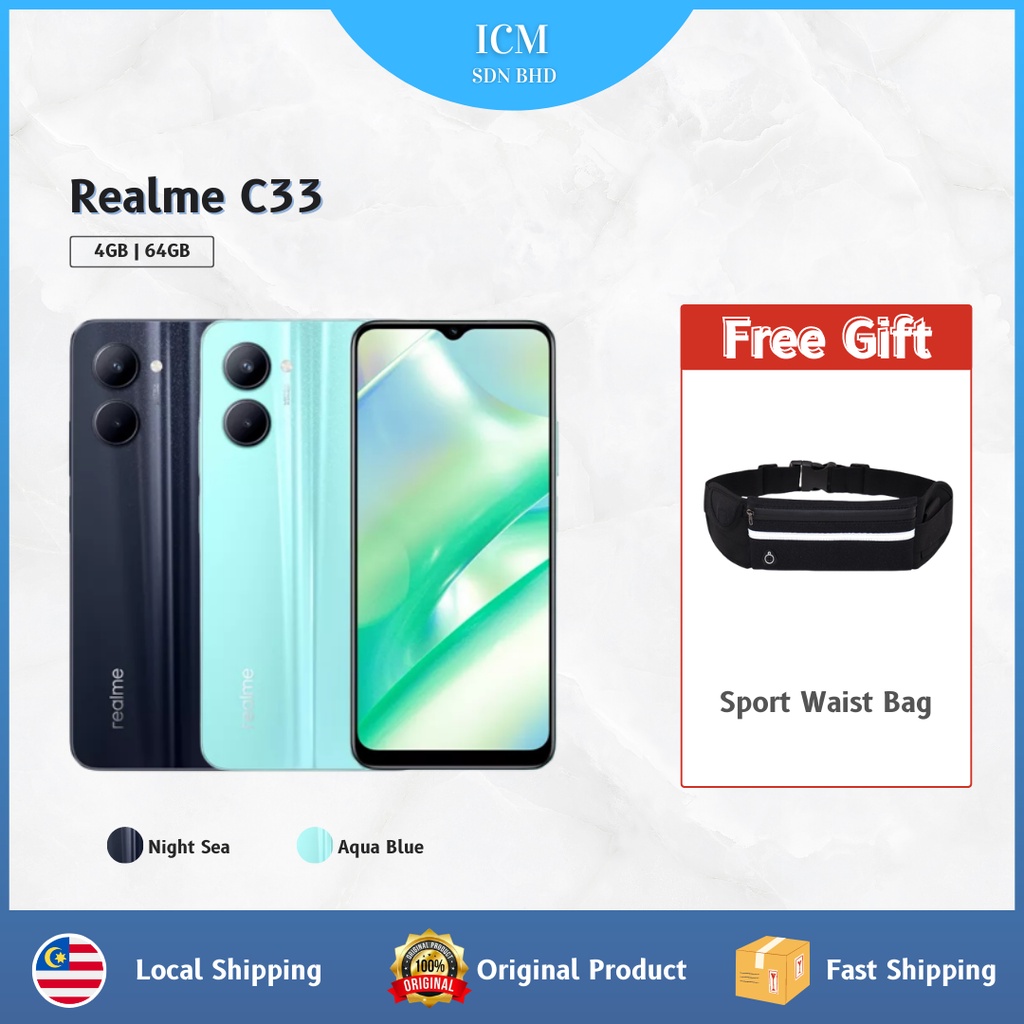 Realme C33 (4GB + 64GB) | 5000mAh Battery | Fast Side Fingerprint ...