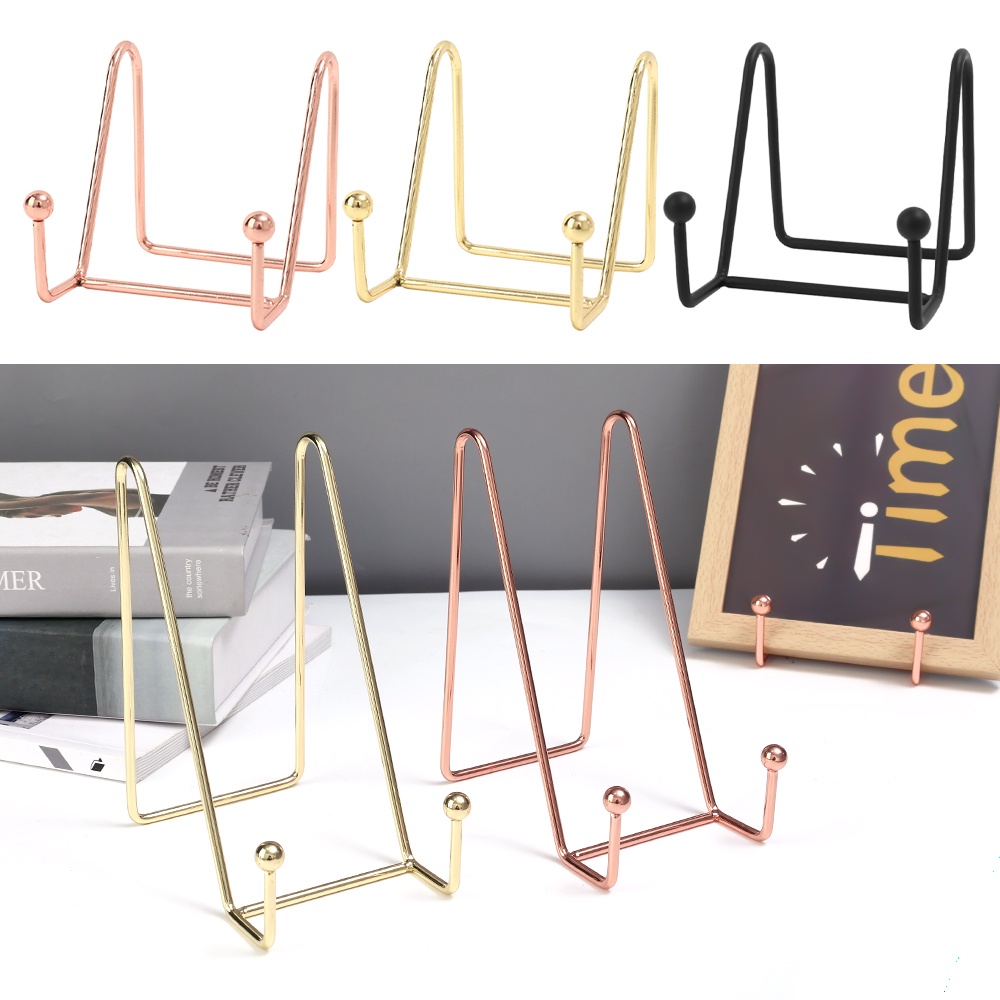 Multifunctional Creative Nordic Book & Plate Display Iron Bracket ...