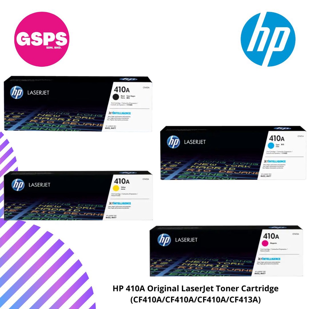 HP 410A Original LaserJet Toner Cartridge (CF410A/CF411A/CF412A/CF413A) | Shopee Malaysia