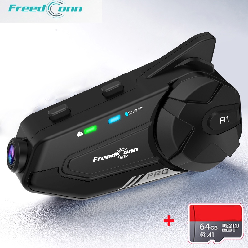 In stock🔥Motorcycle Helmet Intercom recorder Bluetooth Headsets ...