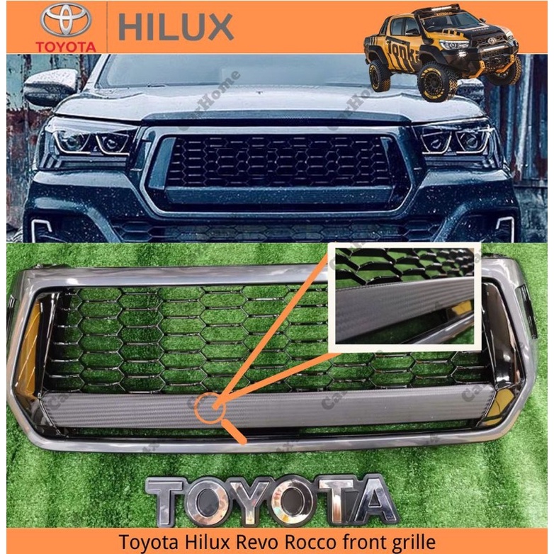 Toyota Hilux Revo rocco 2017-2020 Front Grill ROCCO GR Grill Hilux ...