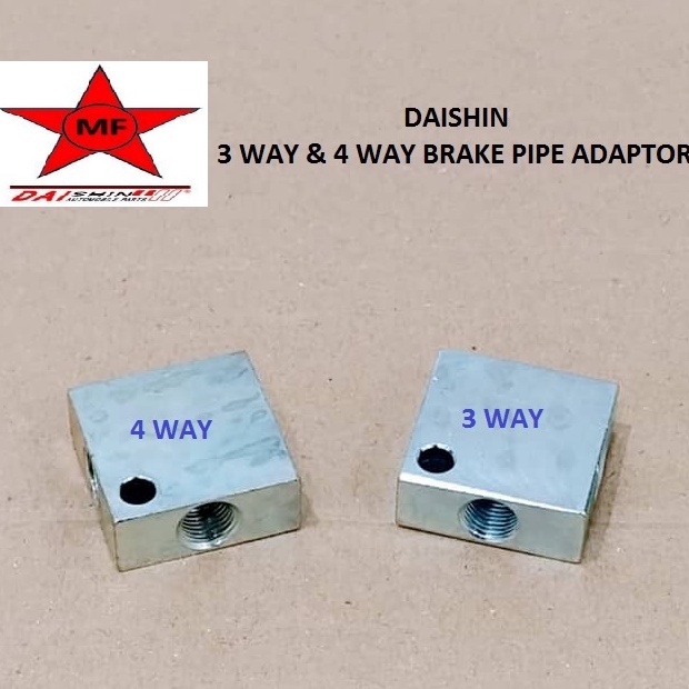 DAISHIN 3 WAY & 4 WAY BRAKE PIPE ADAPTOR M10X1.0 [VH43-4244], [VH44 ...