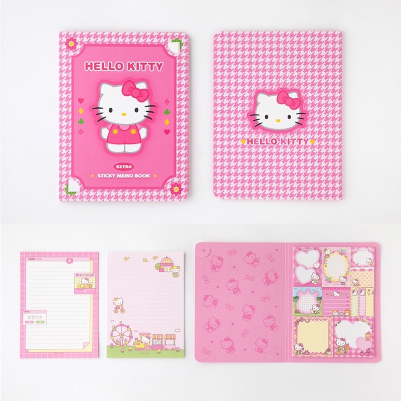 Sanrioed Hello Kitty Sticky Notes Book Anime My Melody Kuromi Sticker ...