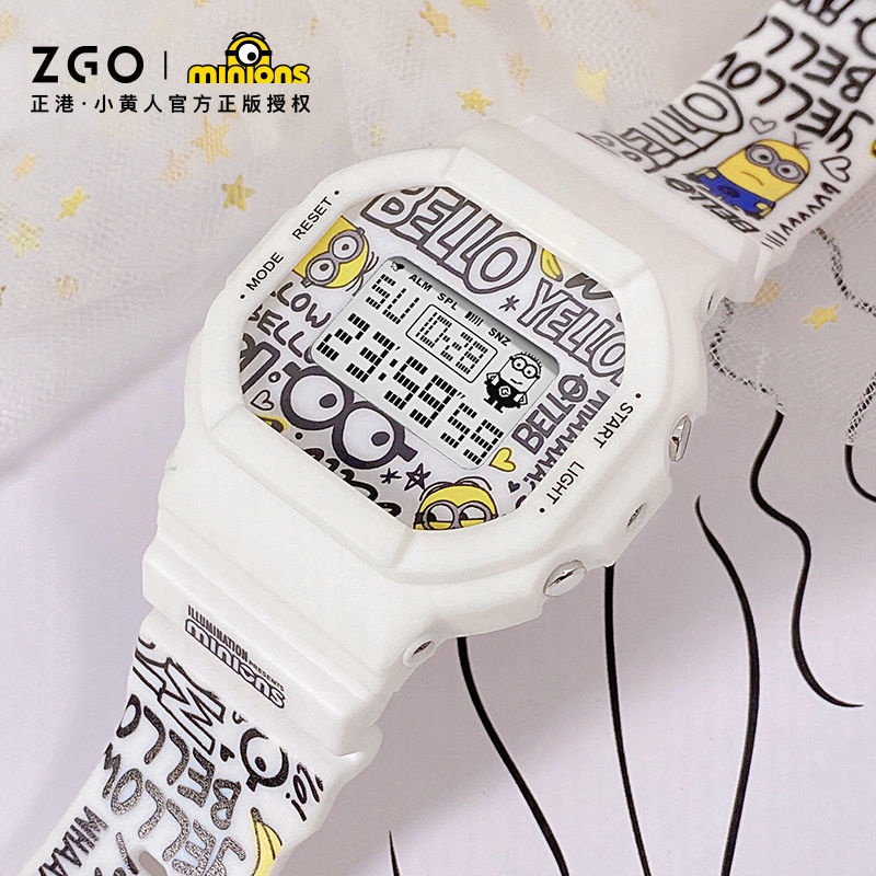Minions Watch students simple sport waterproof electronic watch ...