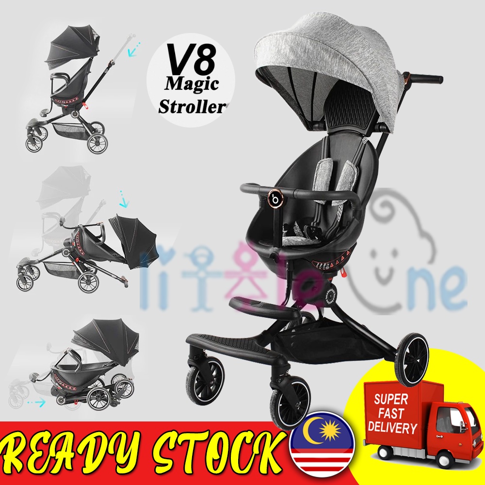 Littleone Advanced V8 Ultralight Foldable 2-Way Facing Magic Stroller ...