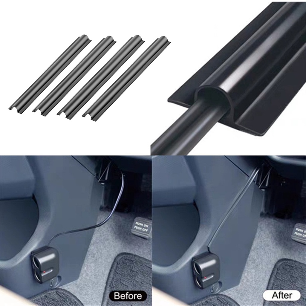 4pcs/set Car Interior Cable Line Sleeve Protector Universal Hidden Wire ...