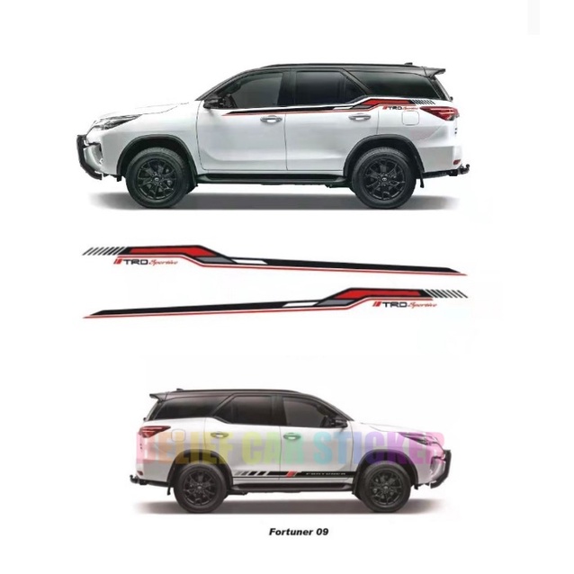 TOYOTA FORTUNER BODY STICKER - TRD SPORTIVO | Shopee Malaysia