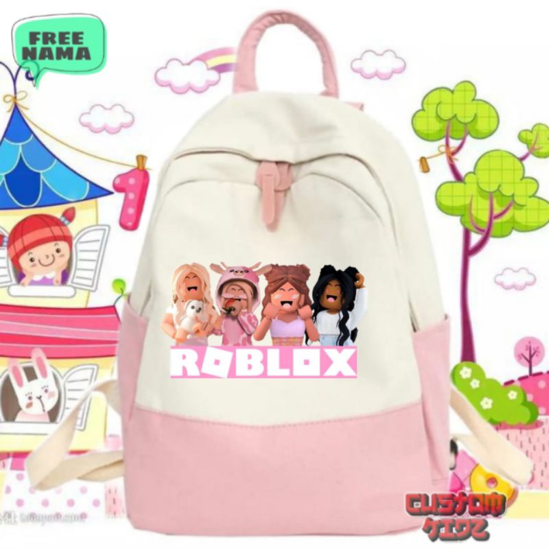 Girls' school bags for kindergarten, elementary school, Roblox girl ...