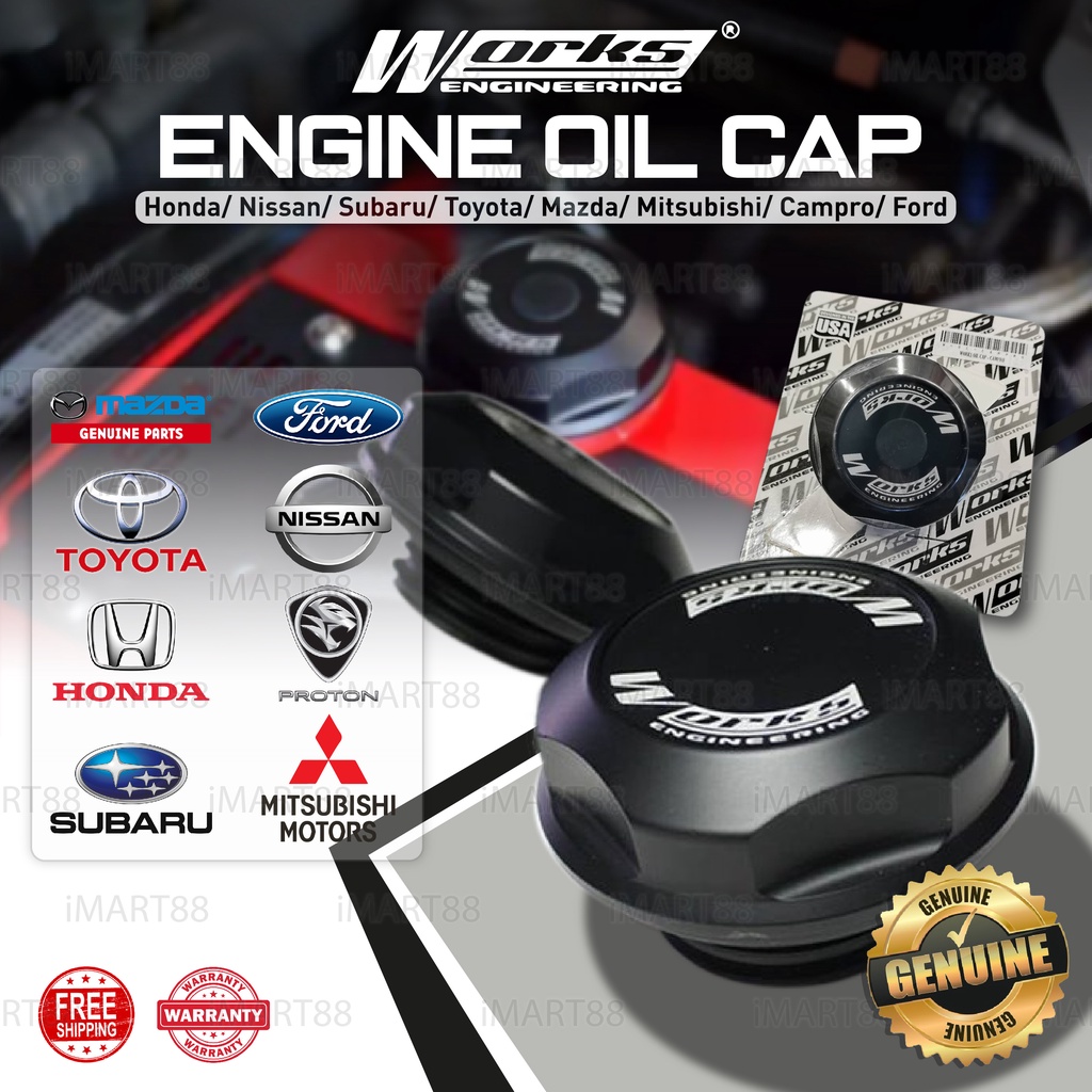 Works Engineering Toyota Perodua Honda Campro Nissan Engine Oil Cap ...