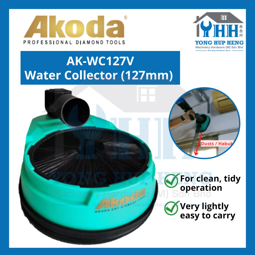 AKODA AK-WC127V Water Collector for Clean Tidy Operation 127mm / Dust ...