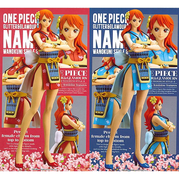 Original Banpresto Bandai One Piece Glitter & Glamours G&G Nami Wano Samurai Version Action ...