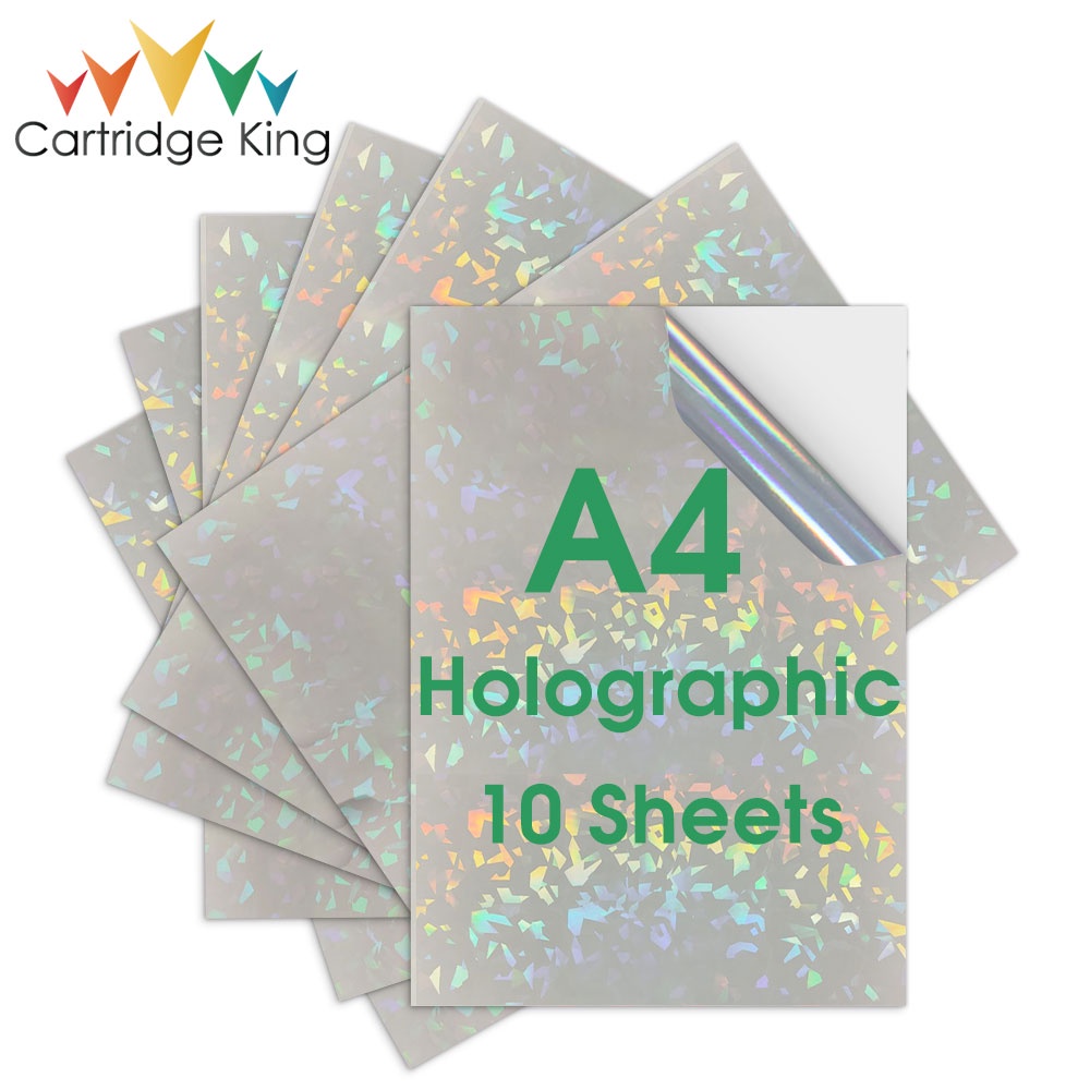 PVC Vinyl Sticker Paper Sheet A4 Size 210mm x 297mm - 10 Sheets, InkJet ...