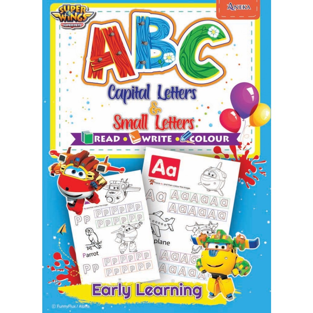 SUPER WINGS SERIES: ABC CAPITAL LETTERS & abc SMALL LETTERS | Shopee ...