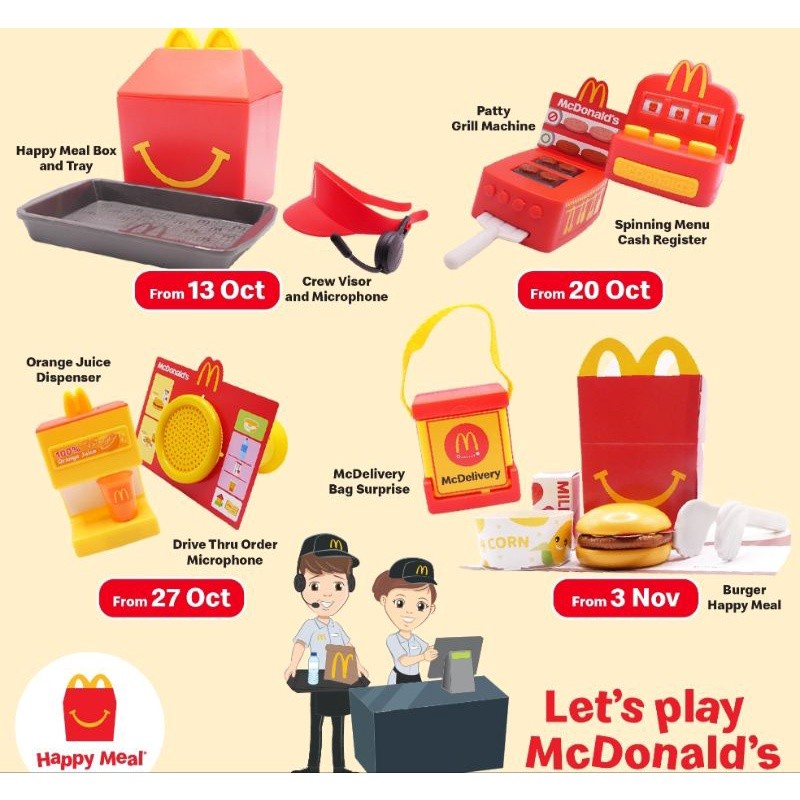 (TERBARU) McDonald's Let's Play McDonald's Happy Meal Toys Mainan McD | Shopee Malaysia