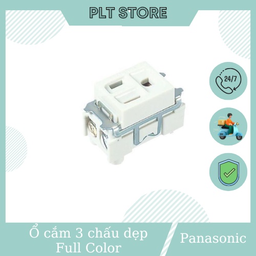 Single 3-pin socket with ground wire for 10A Panasonic WN11017W flat ...