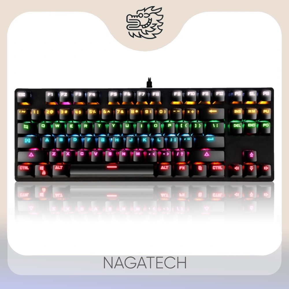 K870 Blue Switch RGB Gaming Keyboard | 9 Lightning Mode | Shopee Malaysia