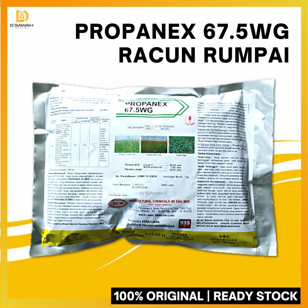 ACM PROPANEX 67.5WG 1kg Racun Rumpai Padi/ Racun Sambau Padi / Racun ...