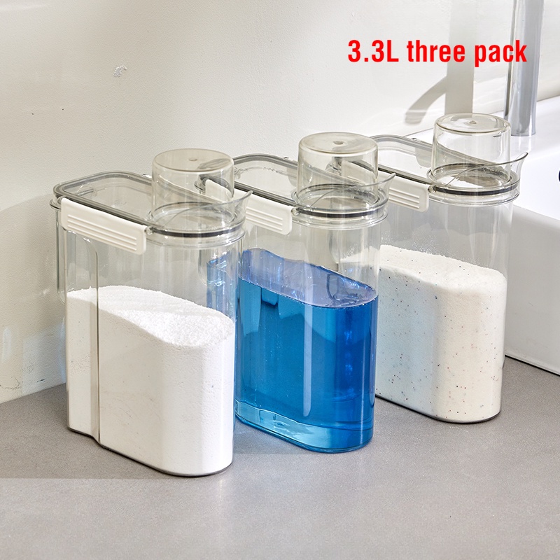 Toiletries Subpackage Cans Washing Powder Storage Box Laundry Detergent ...