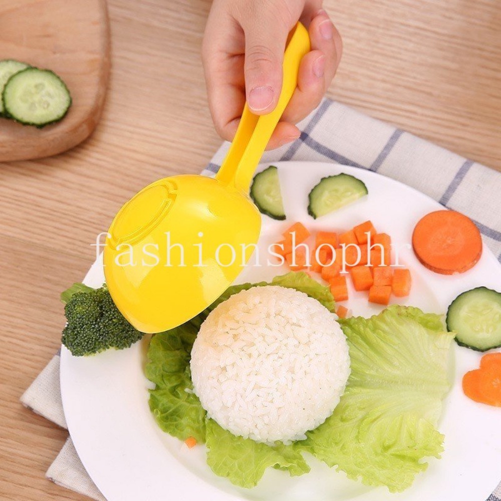 Modern Minimalist Style Half Moon Shaped Rice Spoon, Yellow Non Stick ...