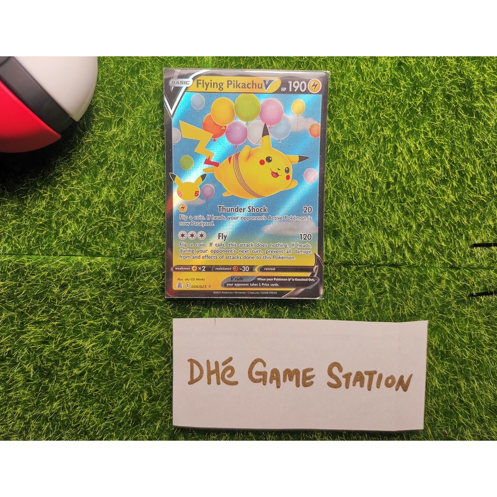 PTCG Flying Pikachu V - 6/25 - Ultra Rare Celebrations Singles | Shopee Malaysia