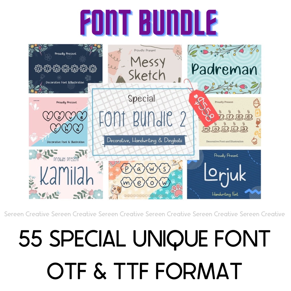 MF10 Special Premium Font Bundle (OTF and TTF) For Ipad, Procreate ...