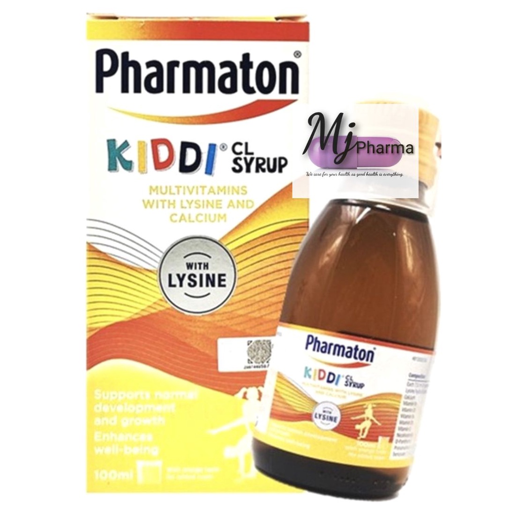 Pharmaton KIDDI CL syrup Multivitamins with Lysine and Calcium 100ml ...