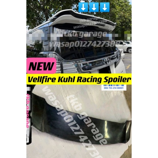Toyota vellfire kuhl racing spoiler/top spoiler | Shopee Malaysia