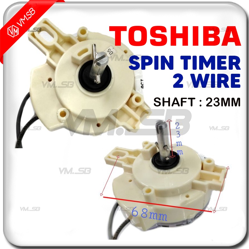 TOSHIBA SEMI AUTO WASHING MACHINE SPIN TIMER 2 WIRE XD5023 | Shopee ...