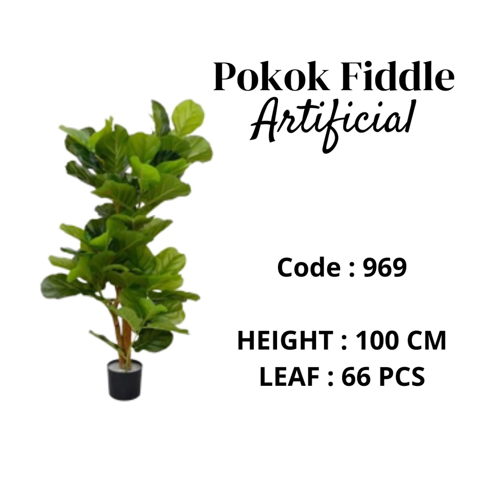 Pokok Fiddle Fig Plant Artificial | Pokok Viral Premium | Deco Pokok ...