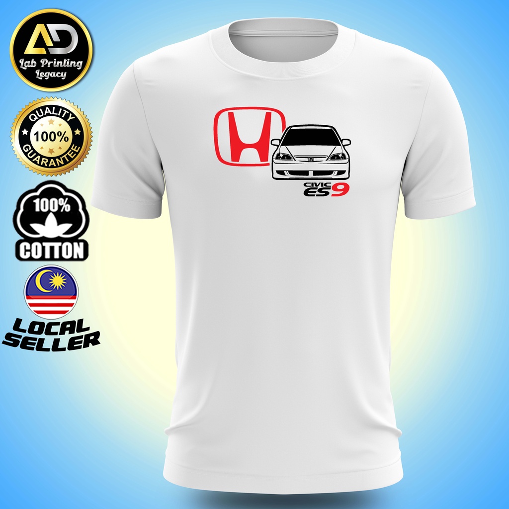 HONDA CIVIC ES9 T shirt for FK8 FK7 EG6 EF9 EK9 FC FB FERIO DOLPHIN VTEC DC2 DC4 SPOON TYPE ONE ...