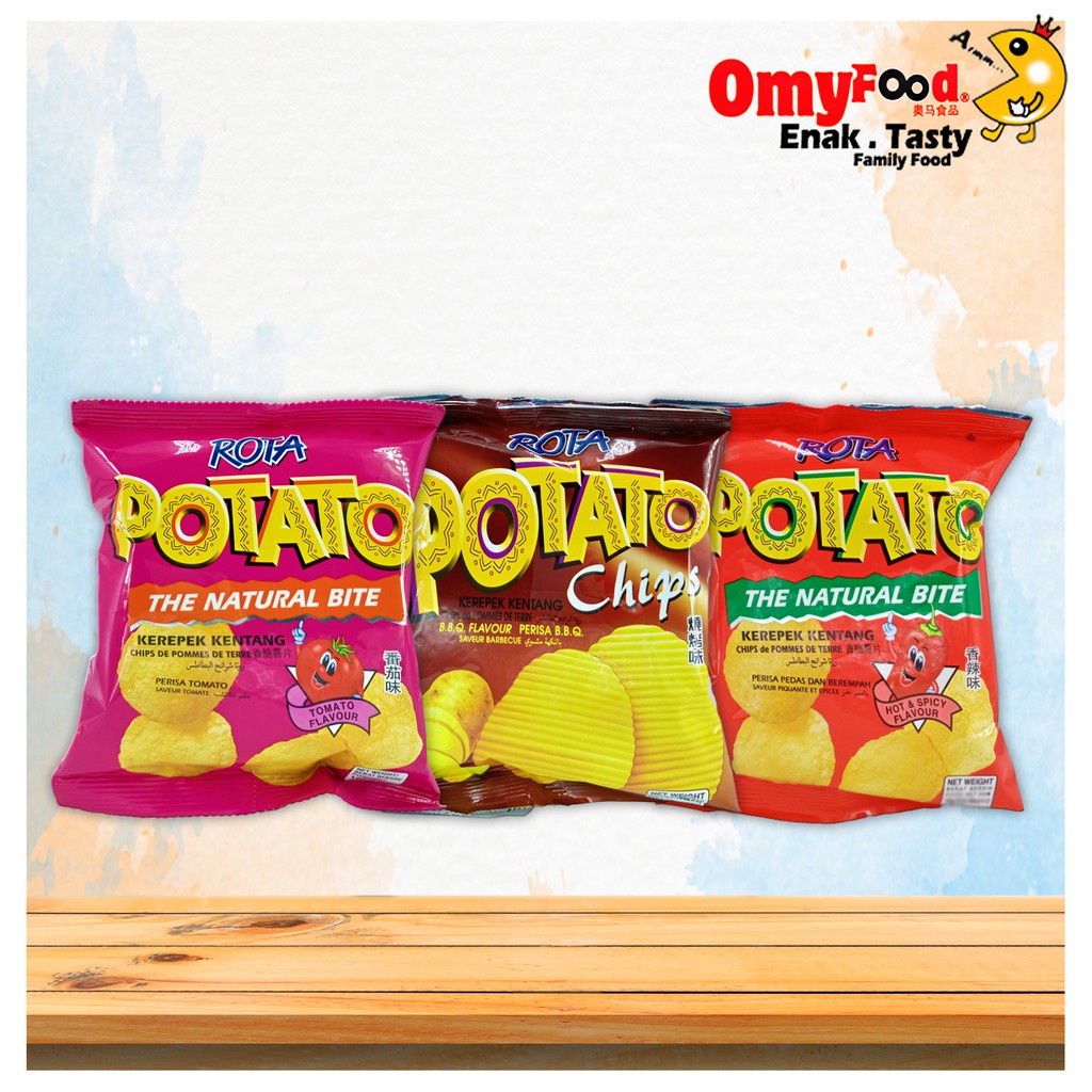 70g Big Pack Oriental Rota Potato Chip [Hot & Spicy / BBQ / Tomato ...