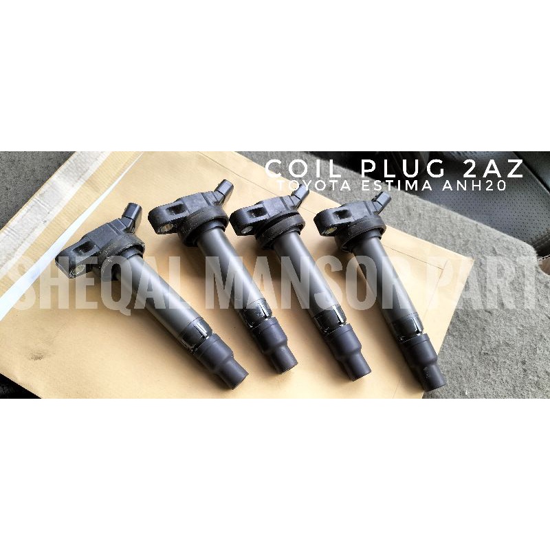 COIL PLUG 2AZ 2.4 TOYOTA ESTIMA ACR50 ANH20 VELLFIRE ALPHARD TERPAKAI ...
